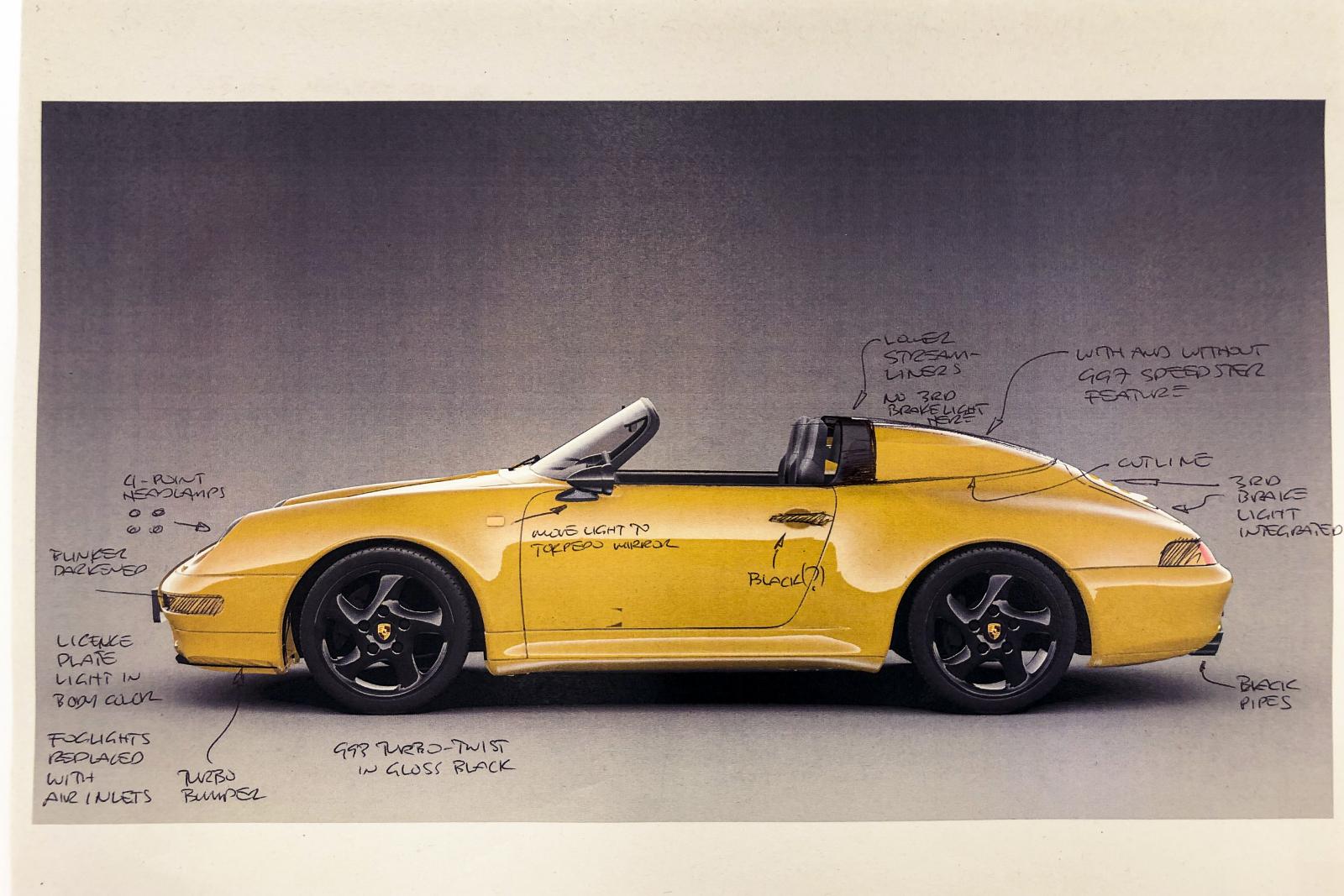 Nouvelle Porsche 911 Speedster Sonderwunsch Factory One-Off type 993